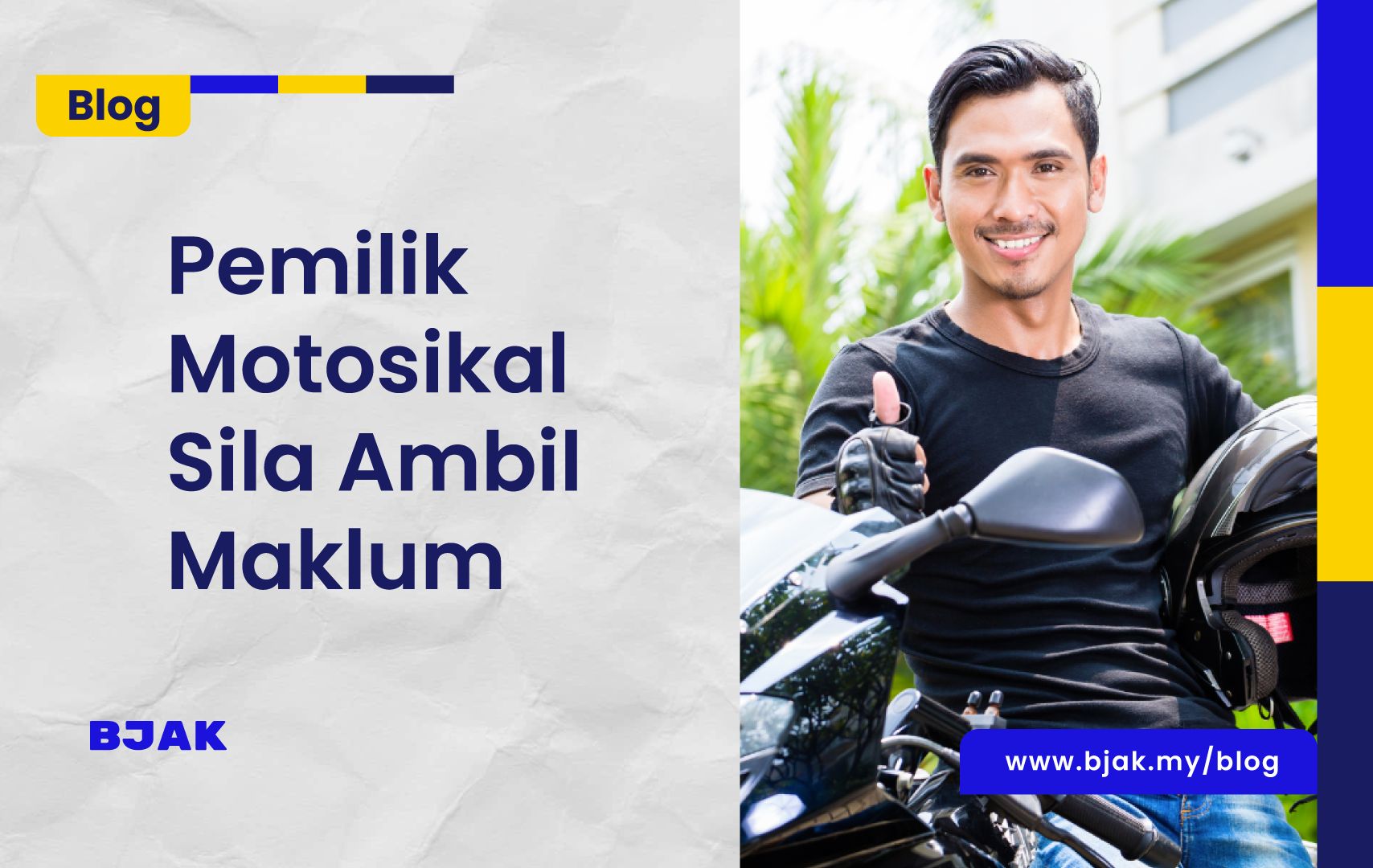 benda wajib ada dalam polisi insurans motosikal