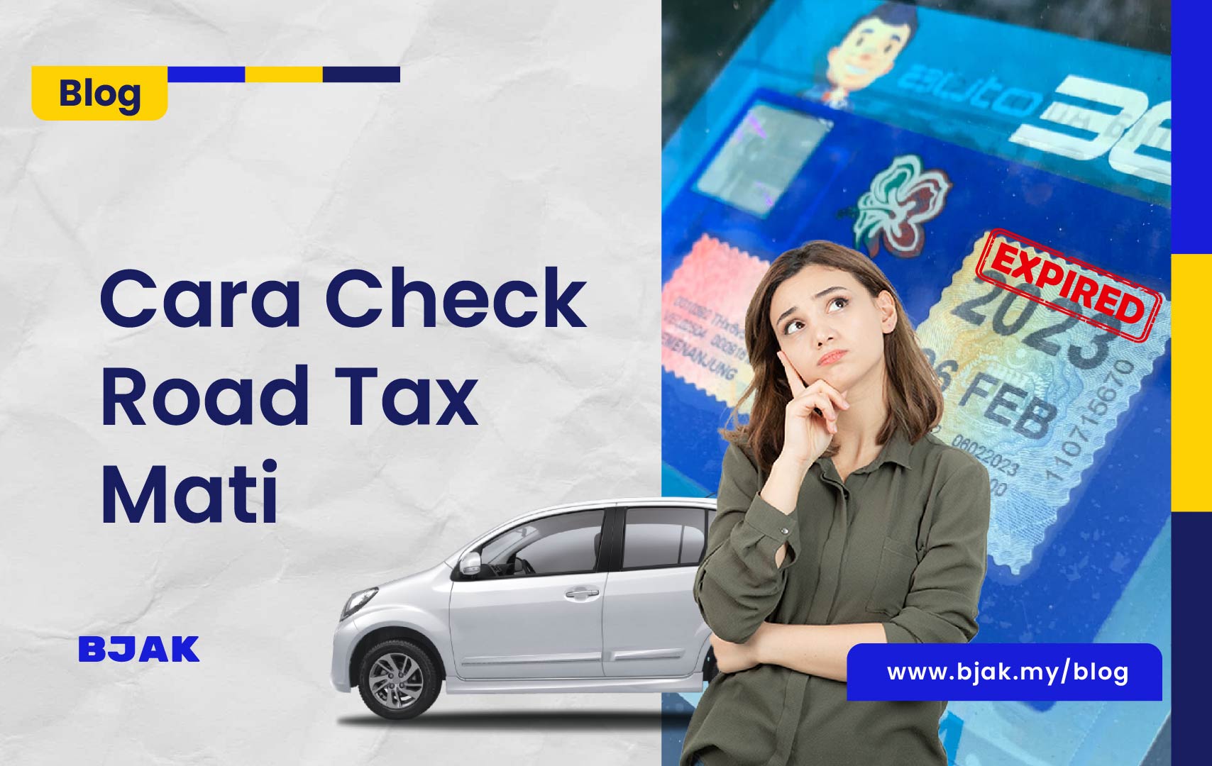 cara check road tax mati