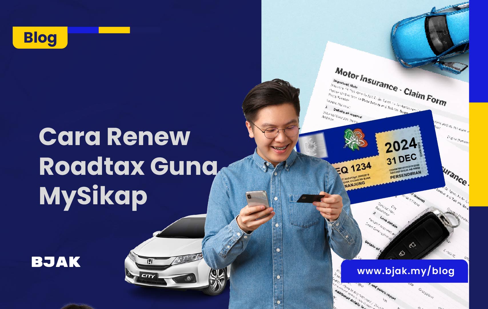 Ini Cara Renew Roadtax Online Guna MySikap
