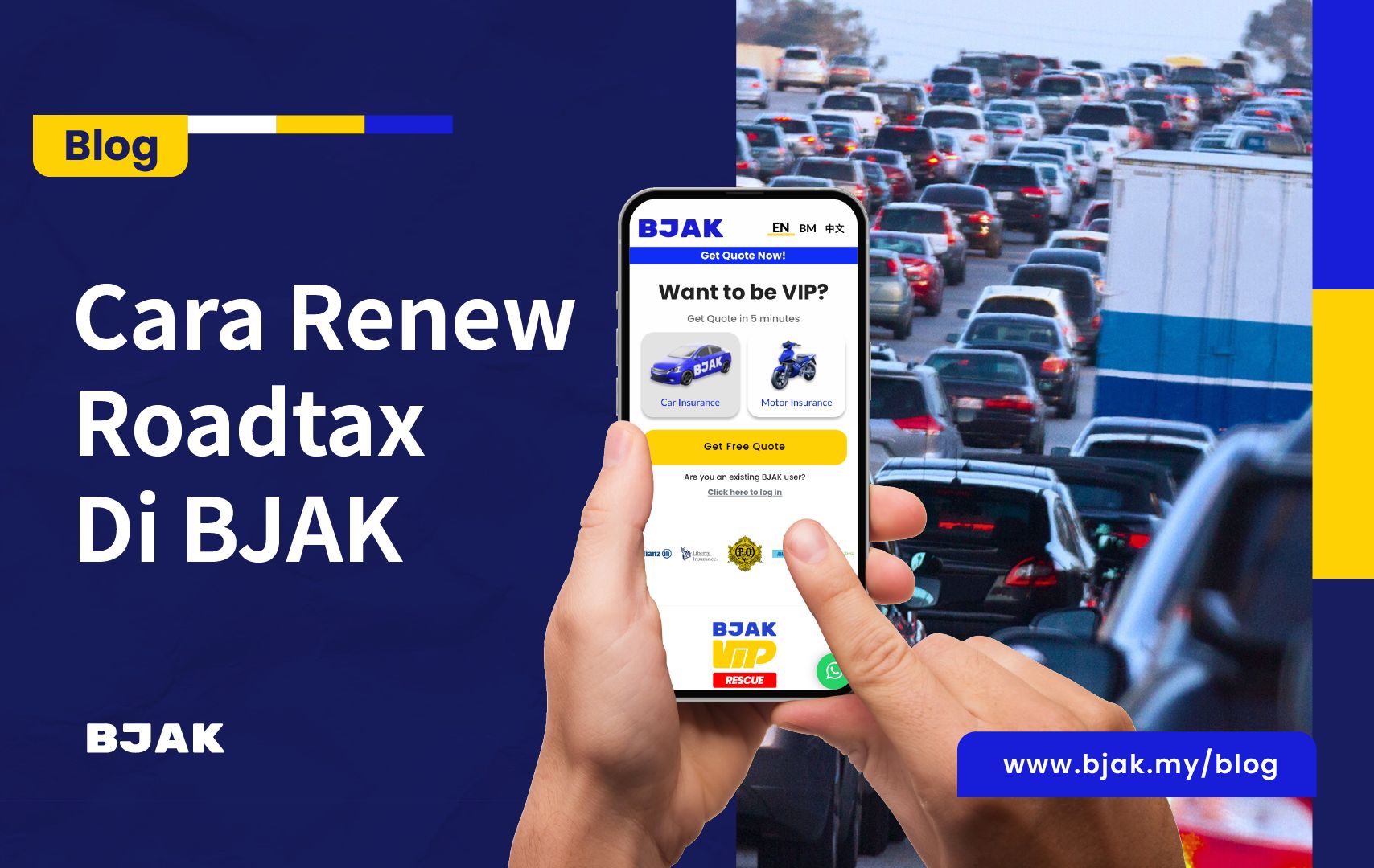 Cara Nak Perbaharui Cukai Jalan Melalui BJAK